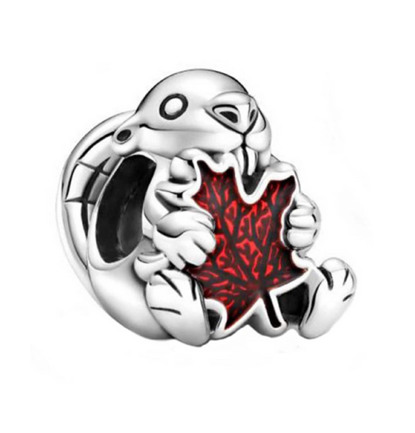 Canadian Beaver and Maple Leaf Charms for Bracelet, Charm for Pandora ...
