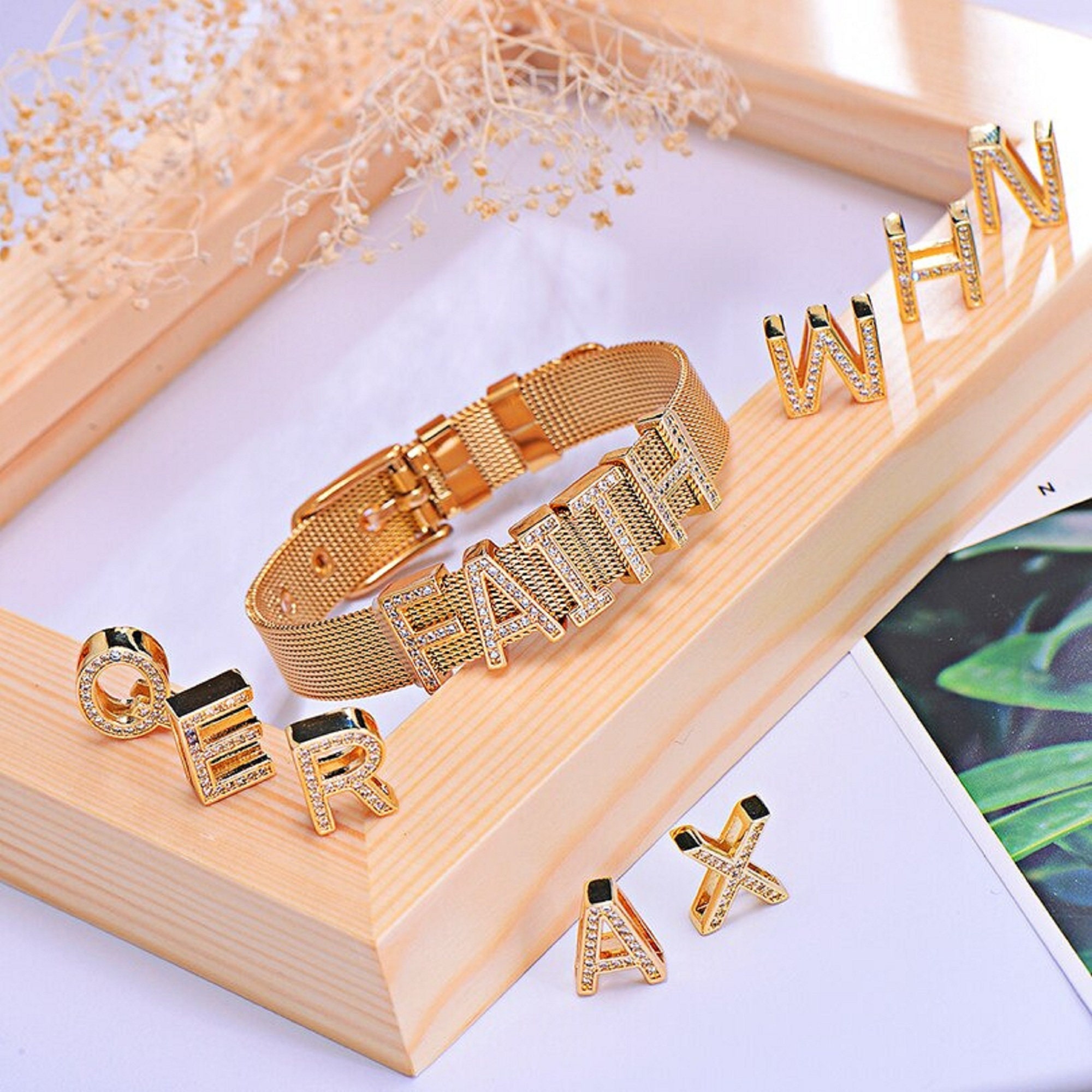 Reflexions Charms A-Z Alphabet 26 Lettre Clip Charm Stopper Perles ...