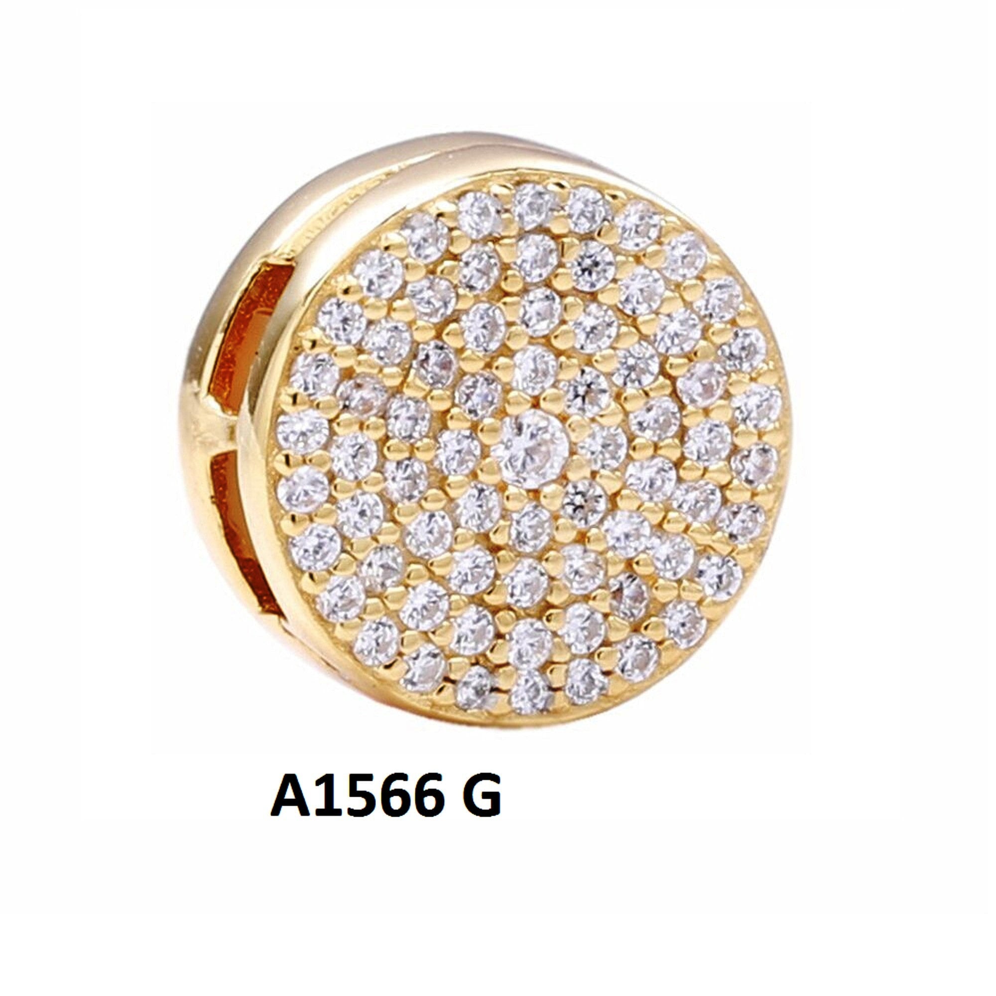 Rose Gold Mesh Reflexions Bracelet Charm, Sparkling Clip Charms ...