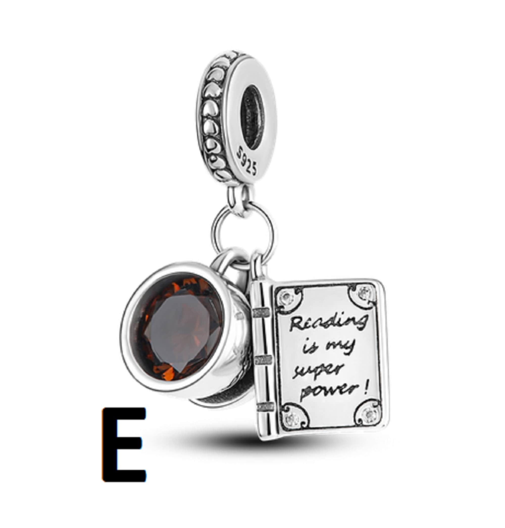 Charms for Bracelet, Book and Coffee Cup Bracelet Charms, Magic Lamp ...