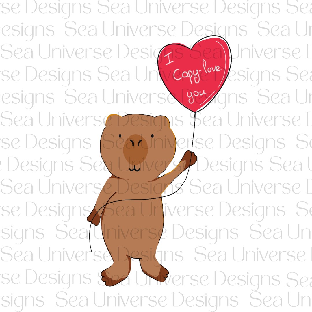 I Capy-love You. Hand Drawn. Digital Clipart. - Etsy
