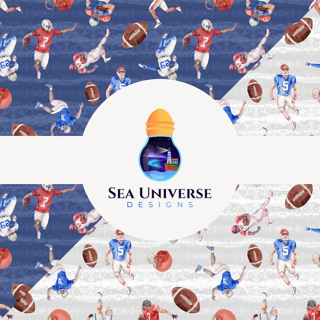 Football. BUNDLE DIGITAL File, Seamless Pattern. - Etsy