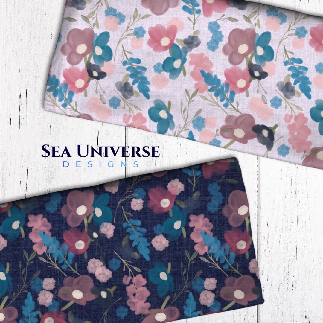 Everbloom. Hand-drawn. BUNDLE DIGITAL Pattern. Seamless Files. - Etsy