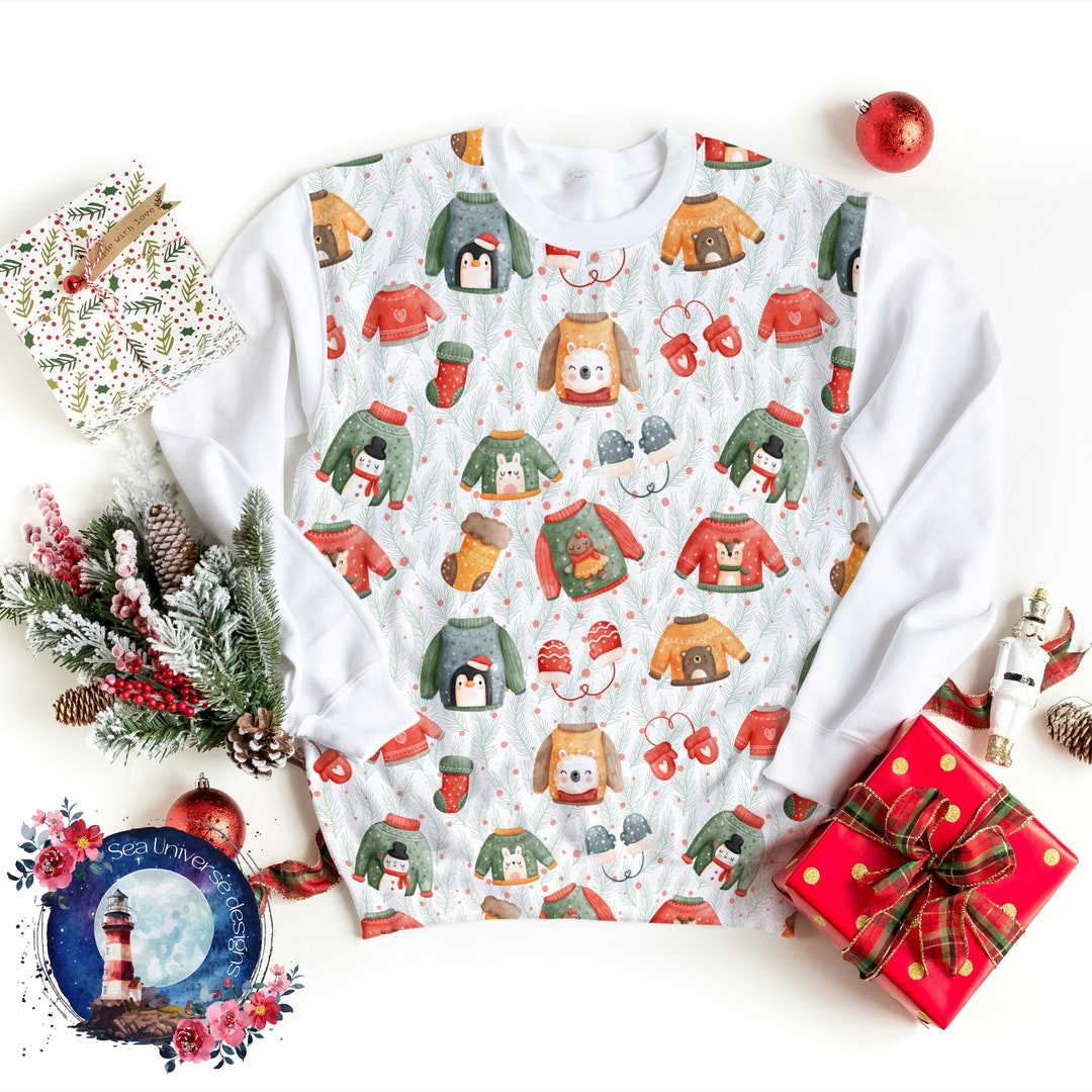 Christmas Sweater. Digital Art Seamless Pattern. - Etsy