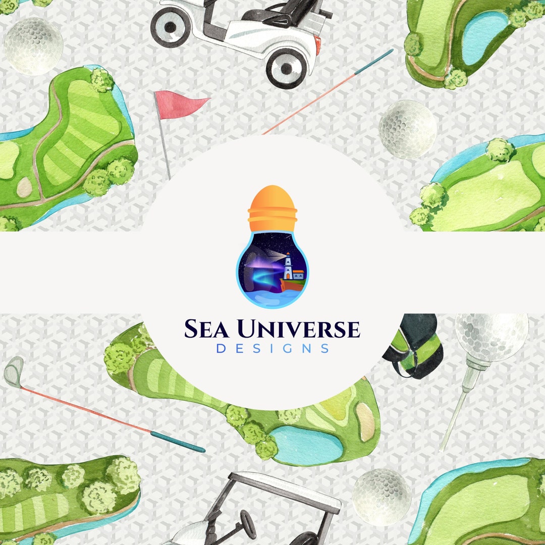 Golf . DIGITAL FILE Repeat Pattern. - Etsy