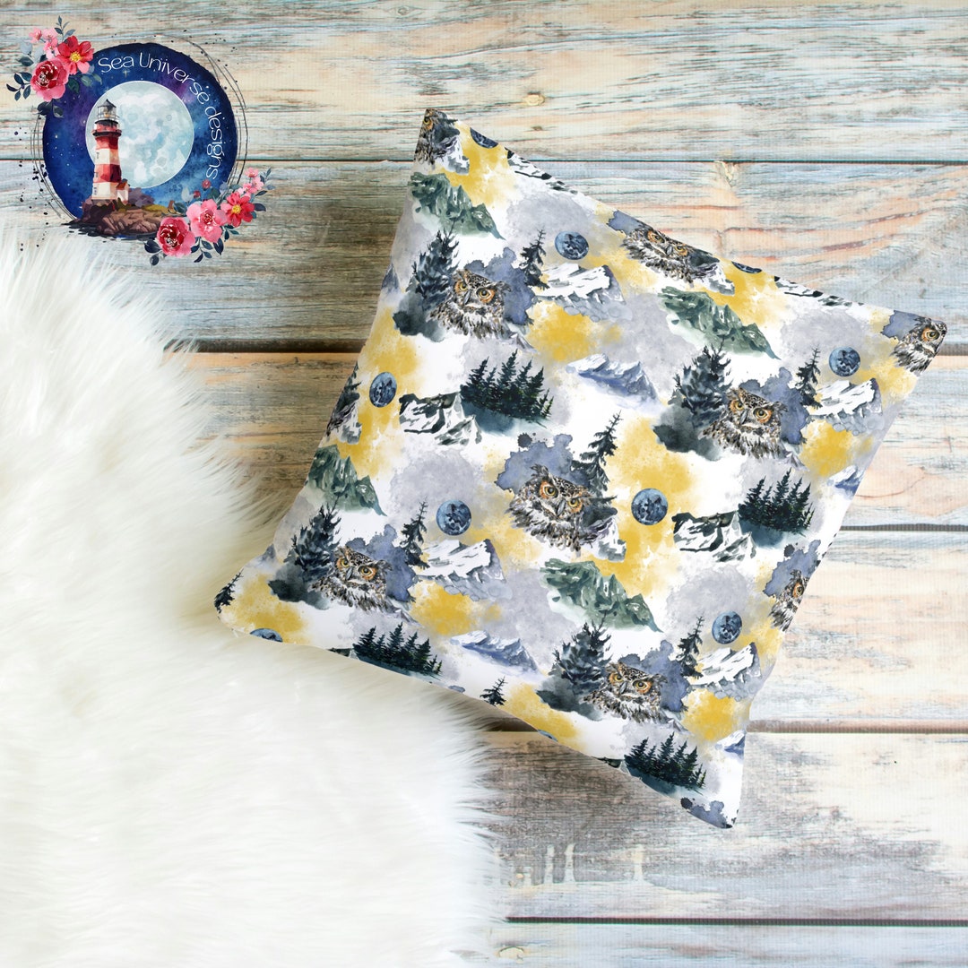 Midnight Owl. DIGITAL File, Seamless Pattern. - Etsy