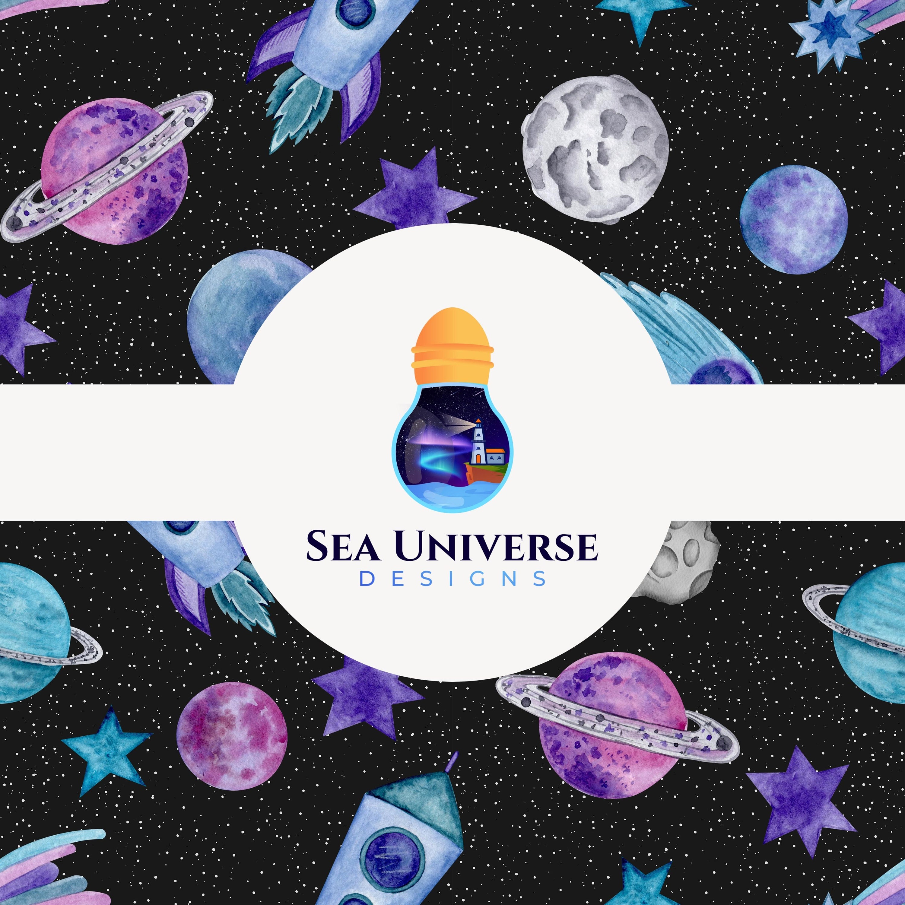 Discover the Space. Digital Seamless Graphic Design. - Etsy