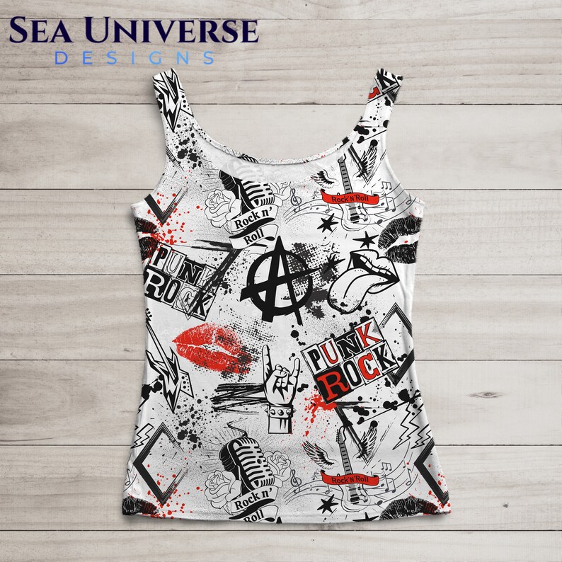 Punk Rock. 2 Versions Inclus. Design Numérique. - Etsy