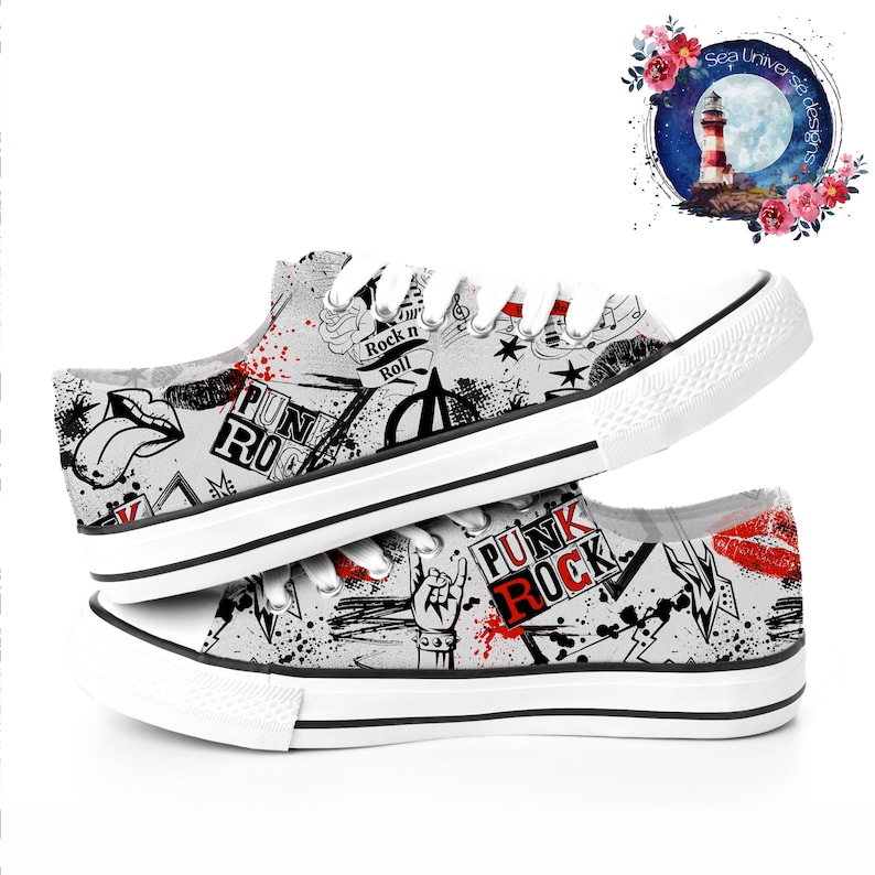 Punk Rock. 2 Versions Inclus. Design Numérique. - Etsy