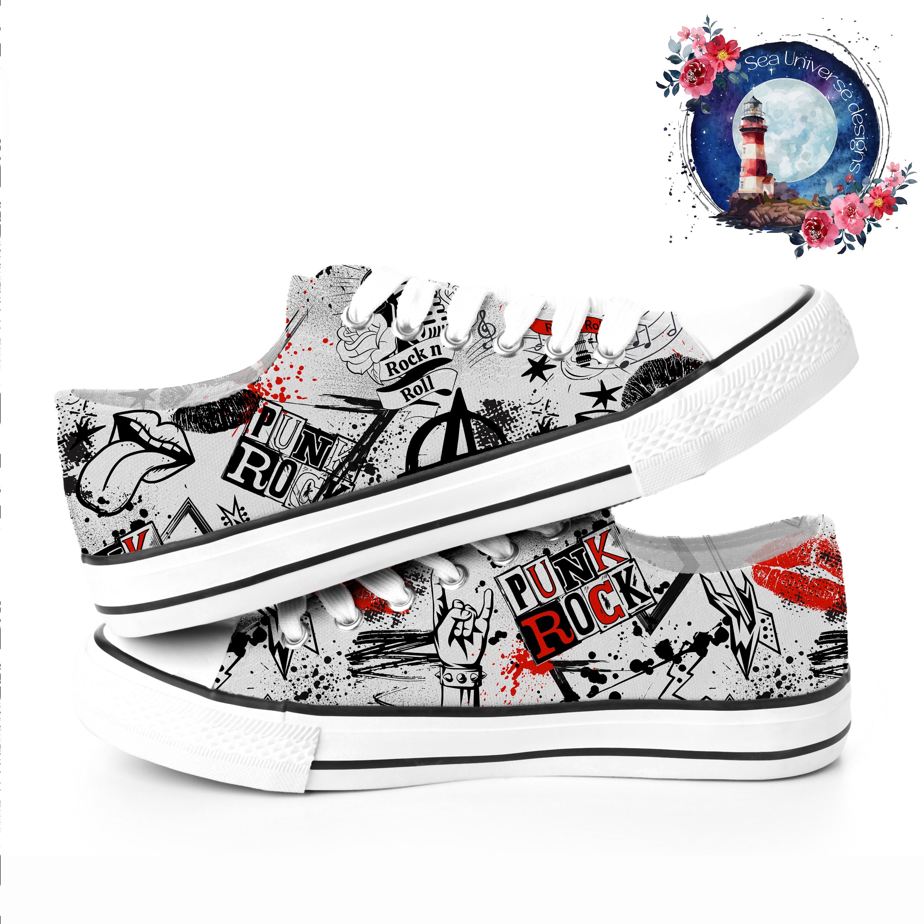 Punk Rock. 2 Versions Inclus. Design Numérique. - Etsy