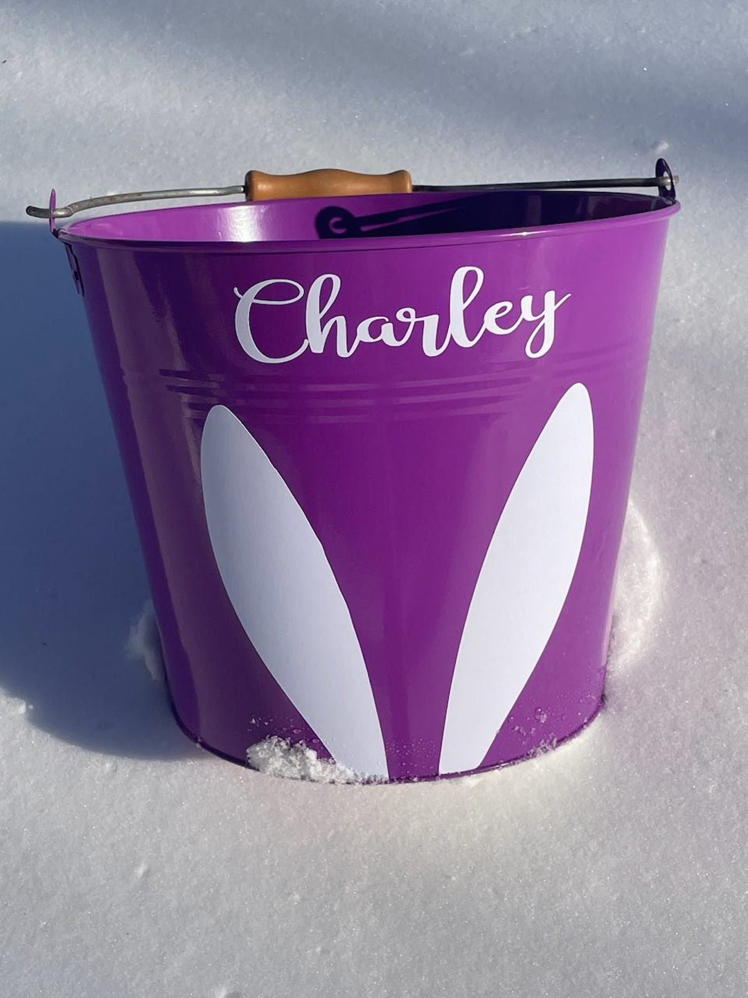 Personalized Easter Bucket, Metal Easter Bucket, Kids Easter Basket ...