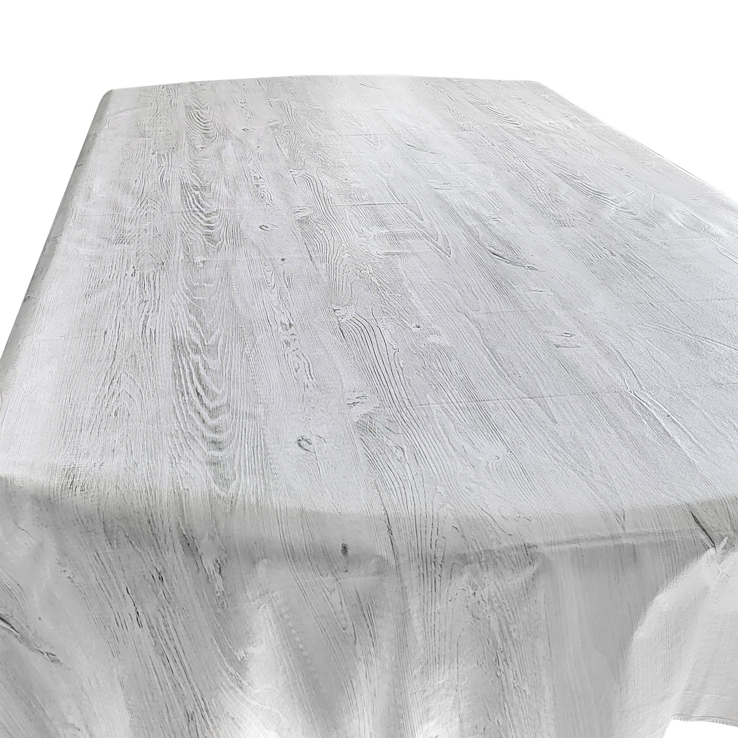 Vinyl Tablecloth Flannel Gray Back Wood Grain Table Cover - Etsy