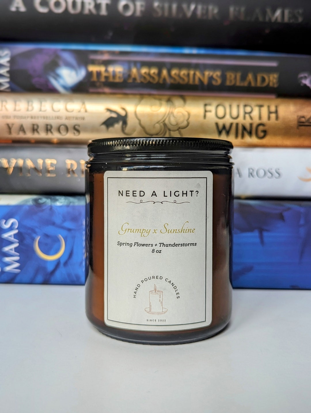 Grumpy X Sunshine, Bookish Trope 8oz Candle - Etsy