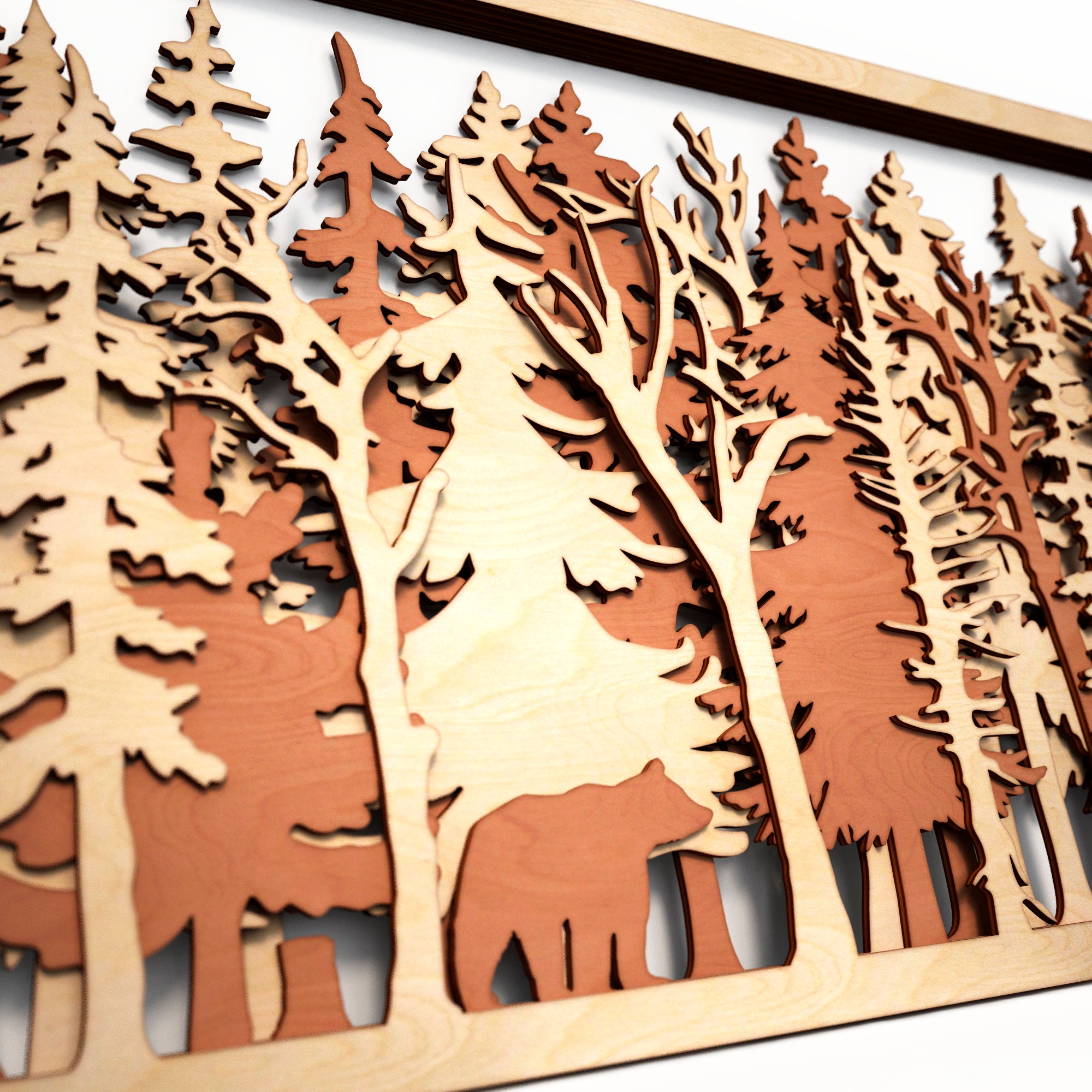 wood HDF. File for laser cutting of plywood acrylic Multi-layer ...