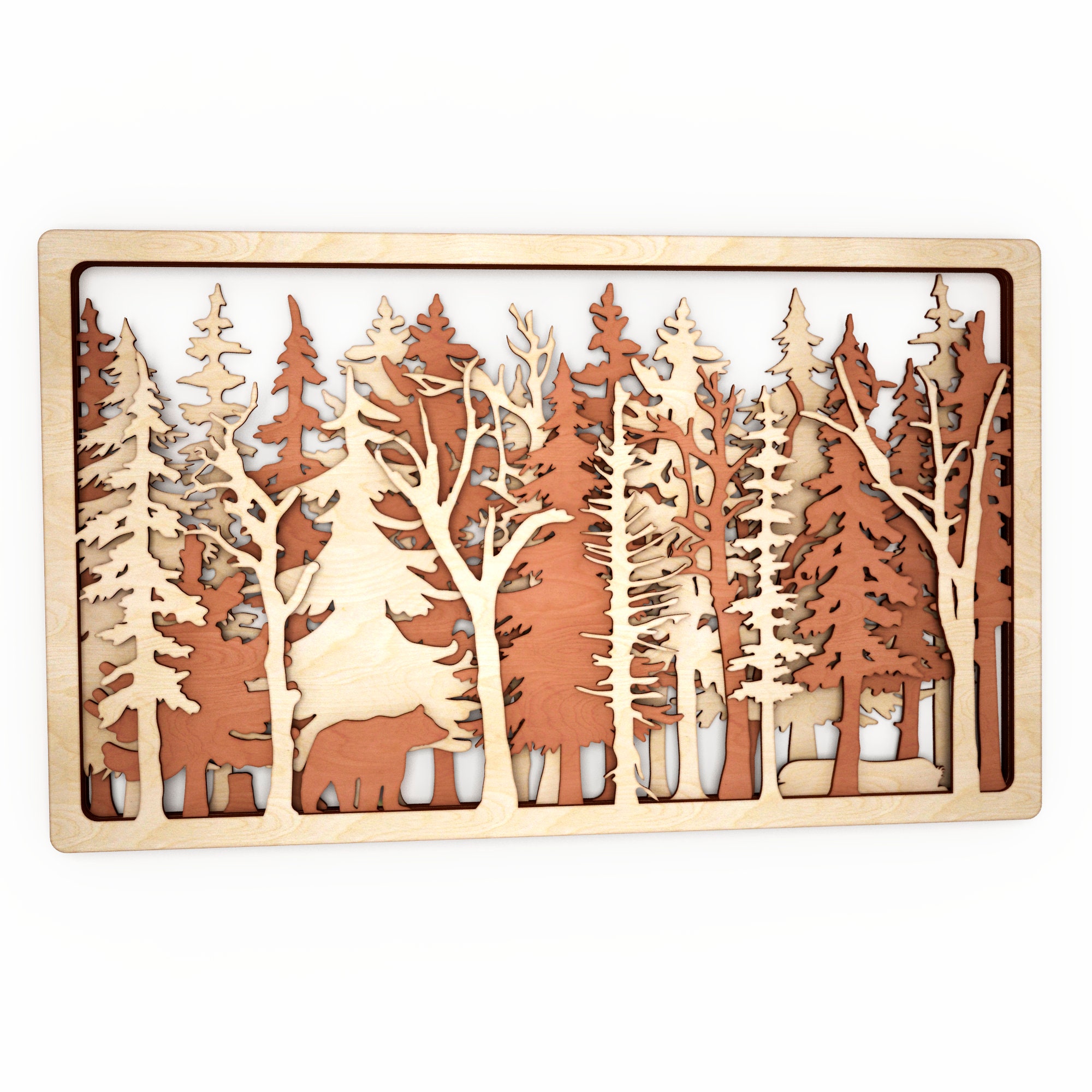 wood HDF. File for laser cutting of plywood acrylic Multi-layer ...