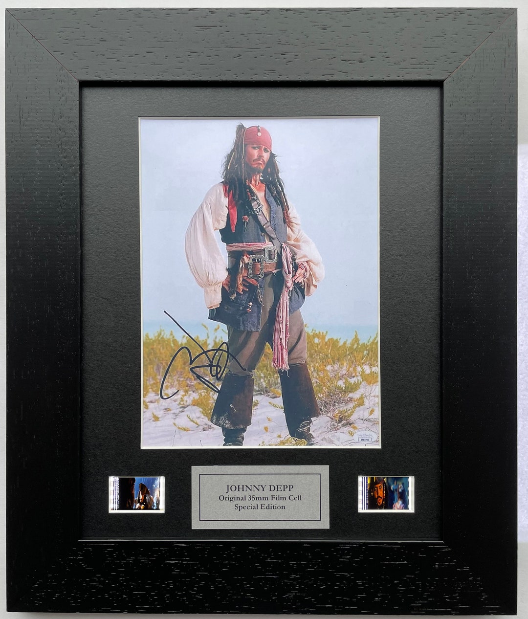 Johnny Depp PIRATES of the CARIBEAN Original 35mm Film Cell Memorabilia ...