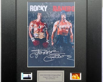 Sylvester Stallone Autographed Card With Coa - Etsy