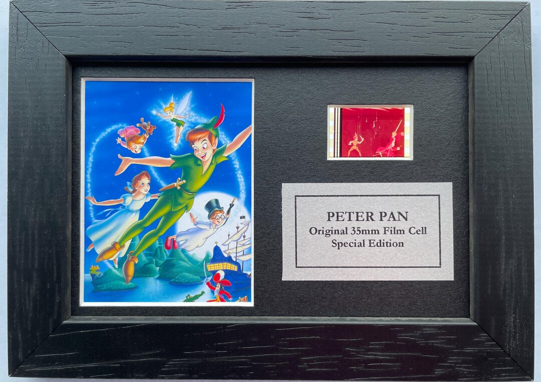 PETER PAN of 1953 Original RARE Mini 35mm Film Cell Memorabilia + Coa ...