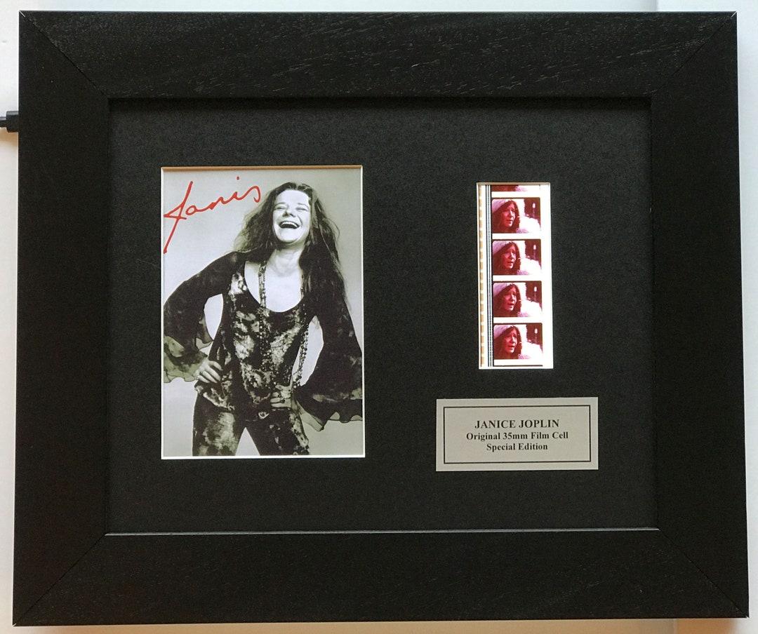 Janice Joplin Signed Repro Original 35mm Film Cell Memorabilia + COA - Etsy