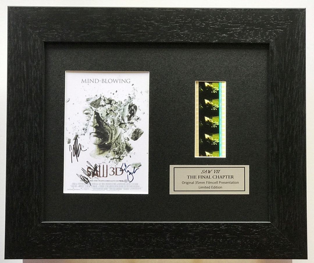 SAW VII 'the Final Chapter' Cast Signed Repro With Original 35mm Film ...