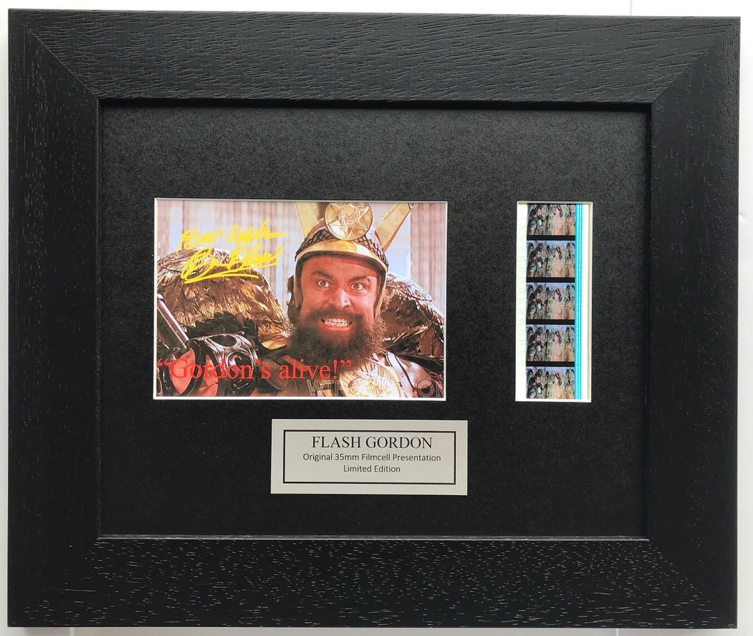 Brian Blessed Signed Print + FLASH GORDON Original Film Cell ...