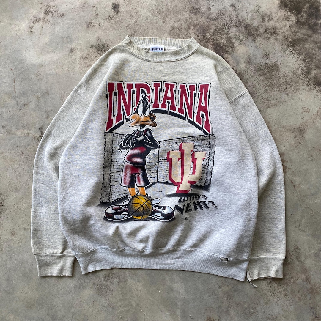 IU Vintage Indiana University Rare Warner Bros Design Sweatshirt #2155 ...