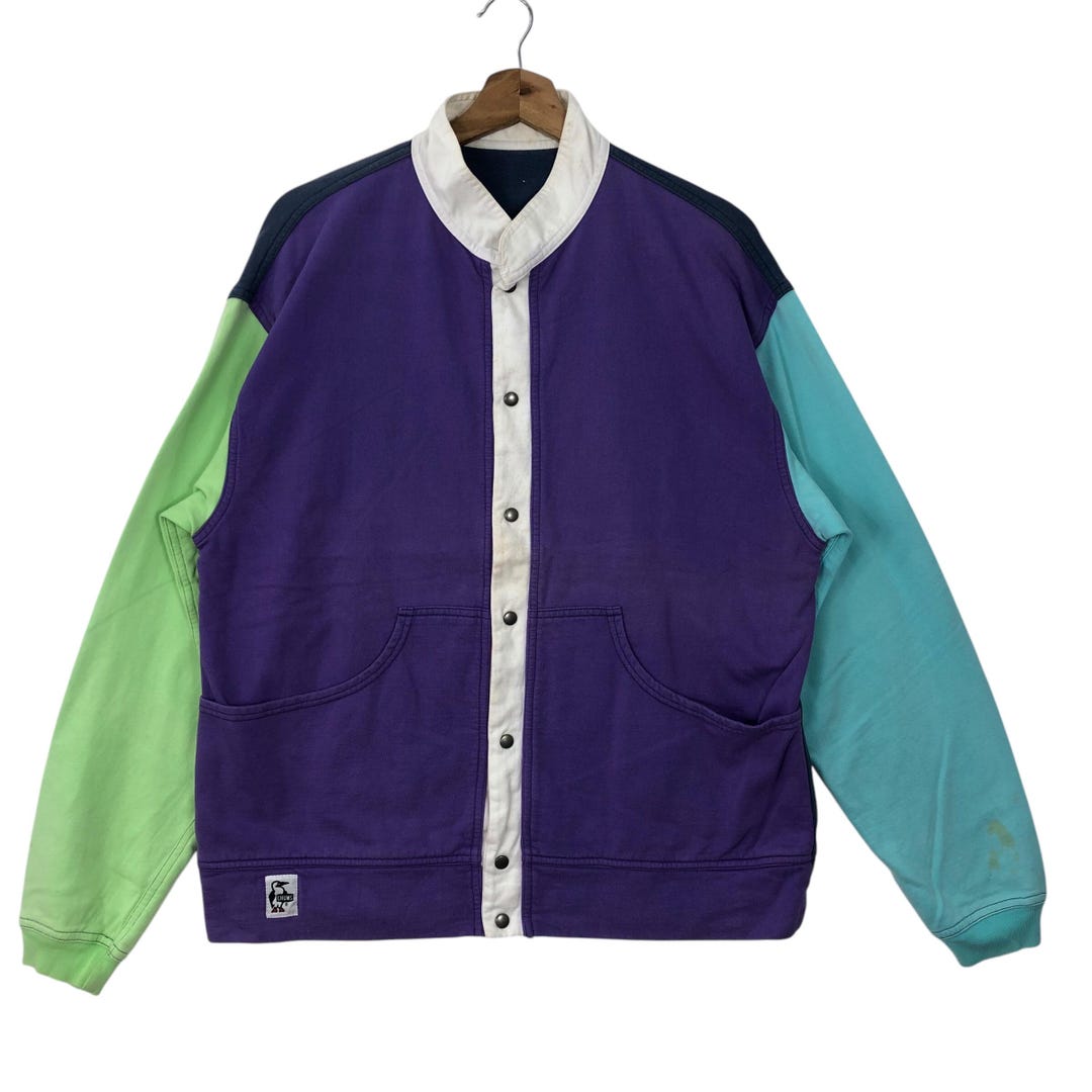 CHUMS Hello Wear Multicolor Button Sweatshirt #1554 - Etsy