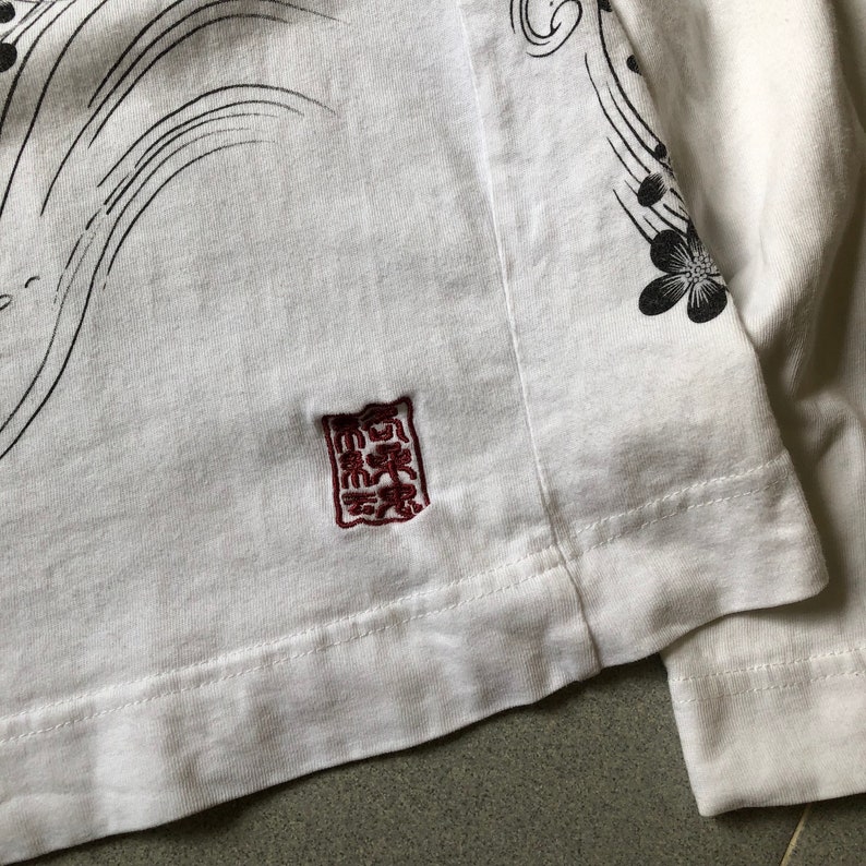 KARAKURI Koi Fish Sukajan Style Longsleeve Shirt #1351 - Etsy