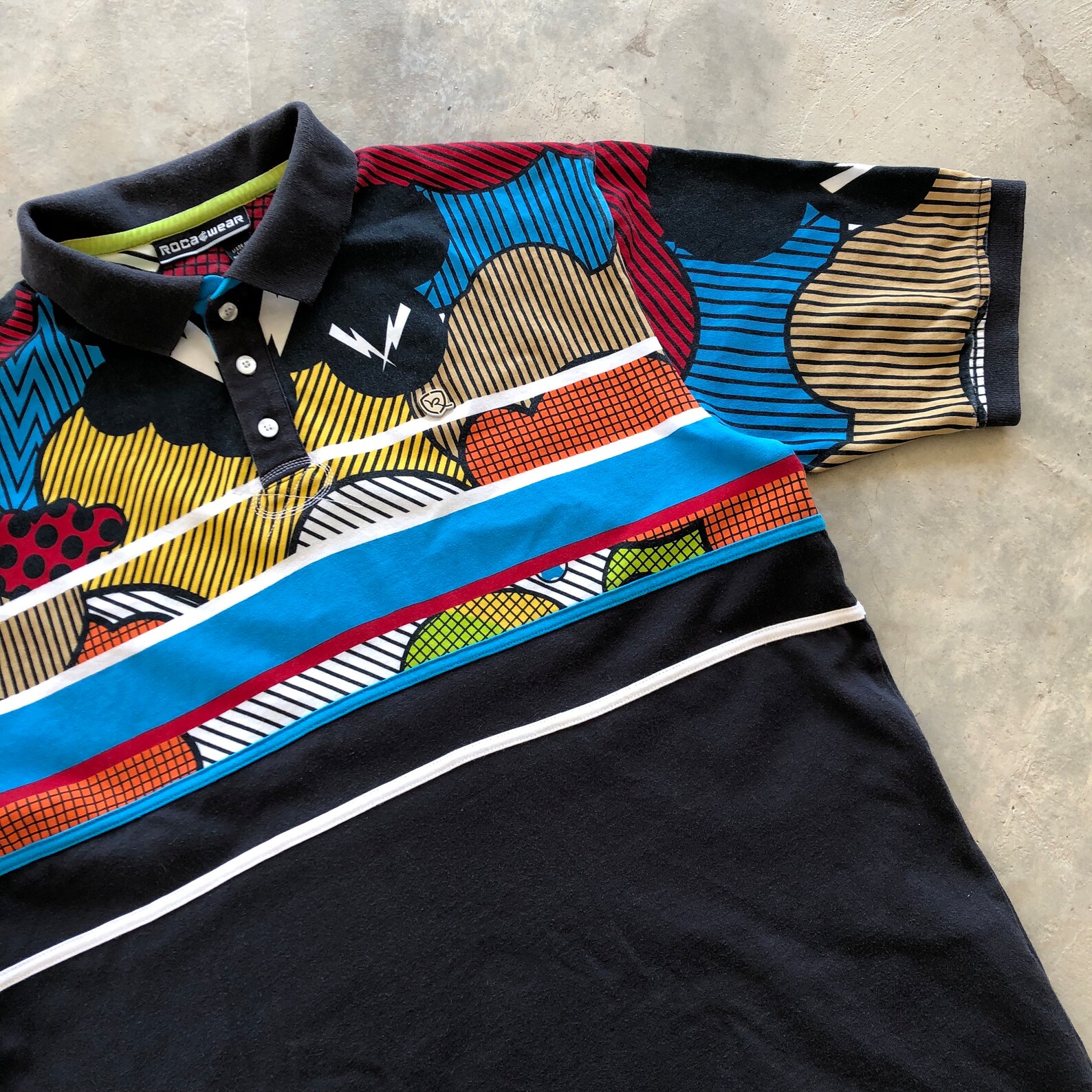ROCAWEAR Fancy Multicolor Design Polo #1217 - Etsy