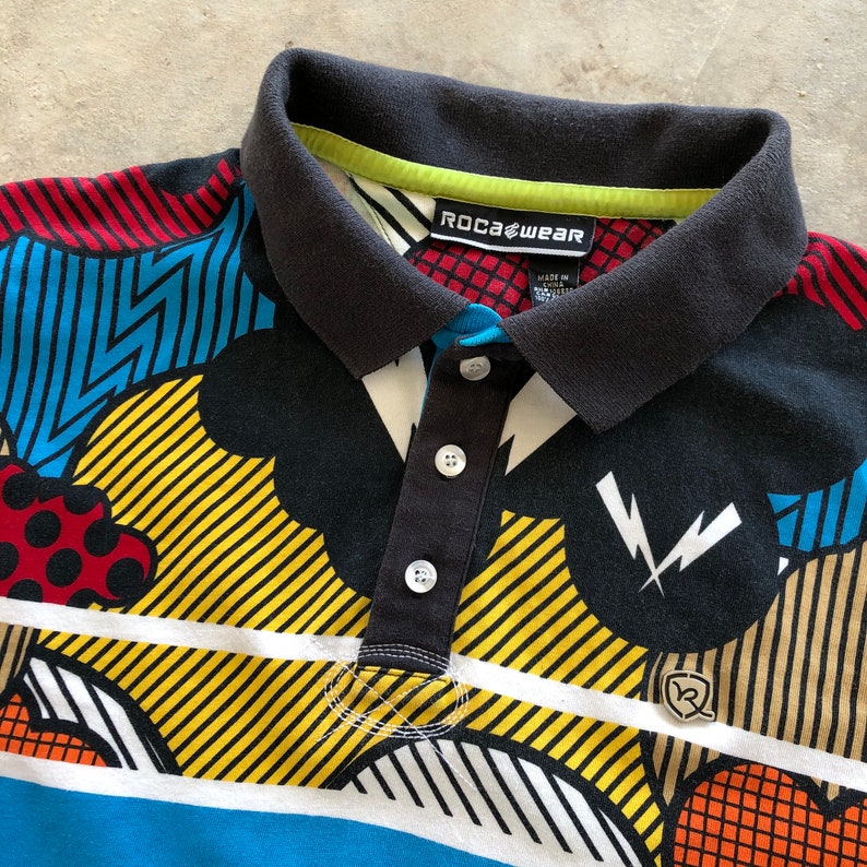 ROCAWEAR Fancy Multicolor Design Polo #1217 - Etsy