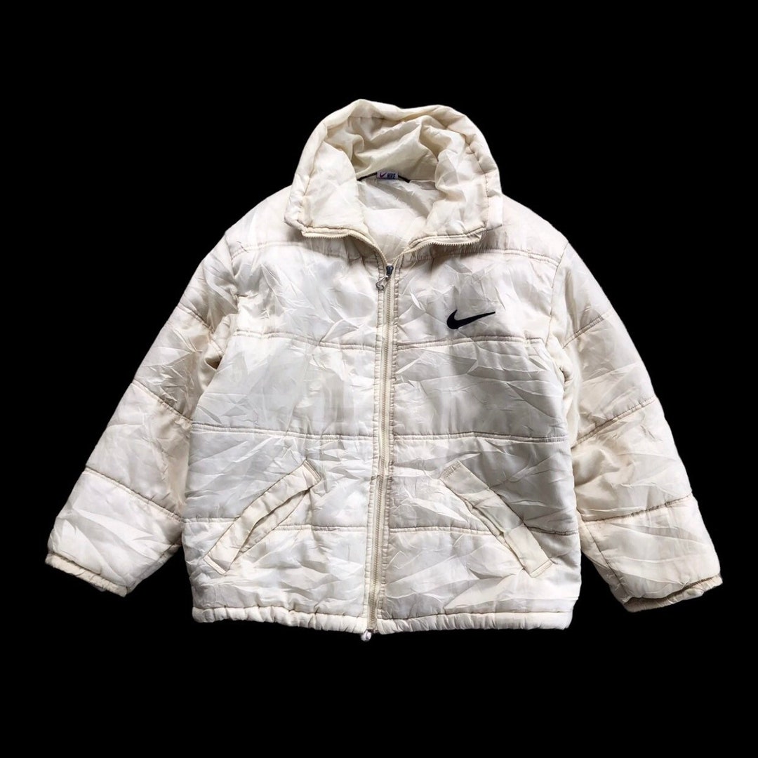 NIKE Swoosh Bootleg Zipper Puffer Jacket 586 - Etsy