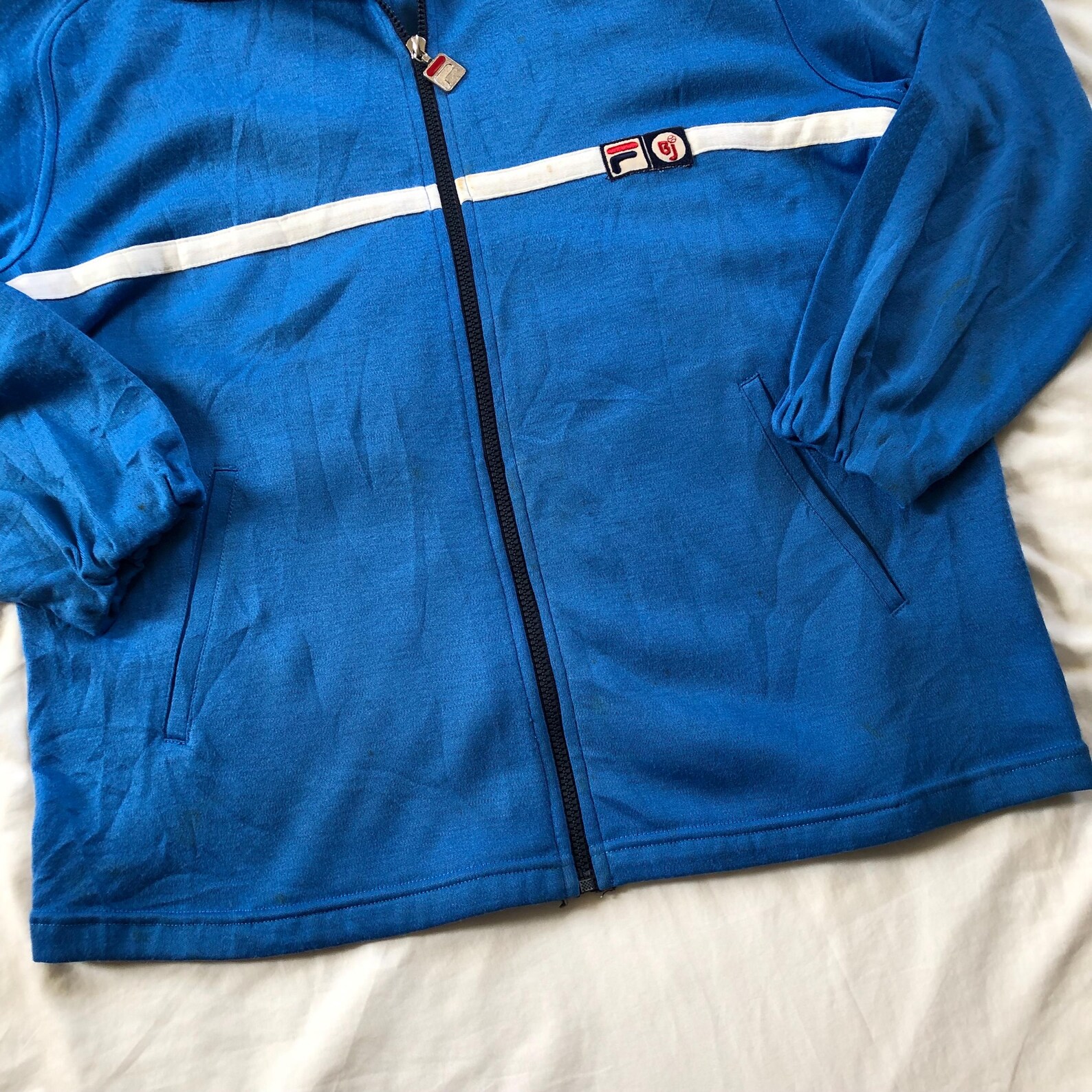 1980 FILA BJ Borg French Blue Settanta Mk2 Tracktop Jacket #1448 - Etsy