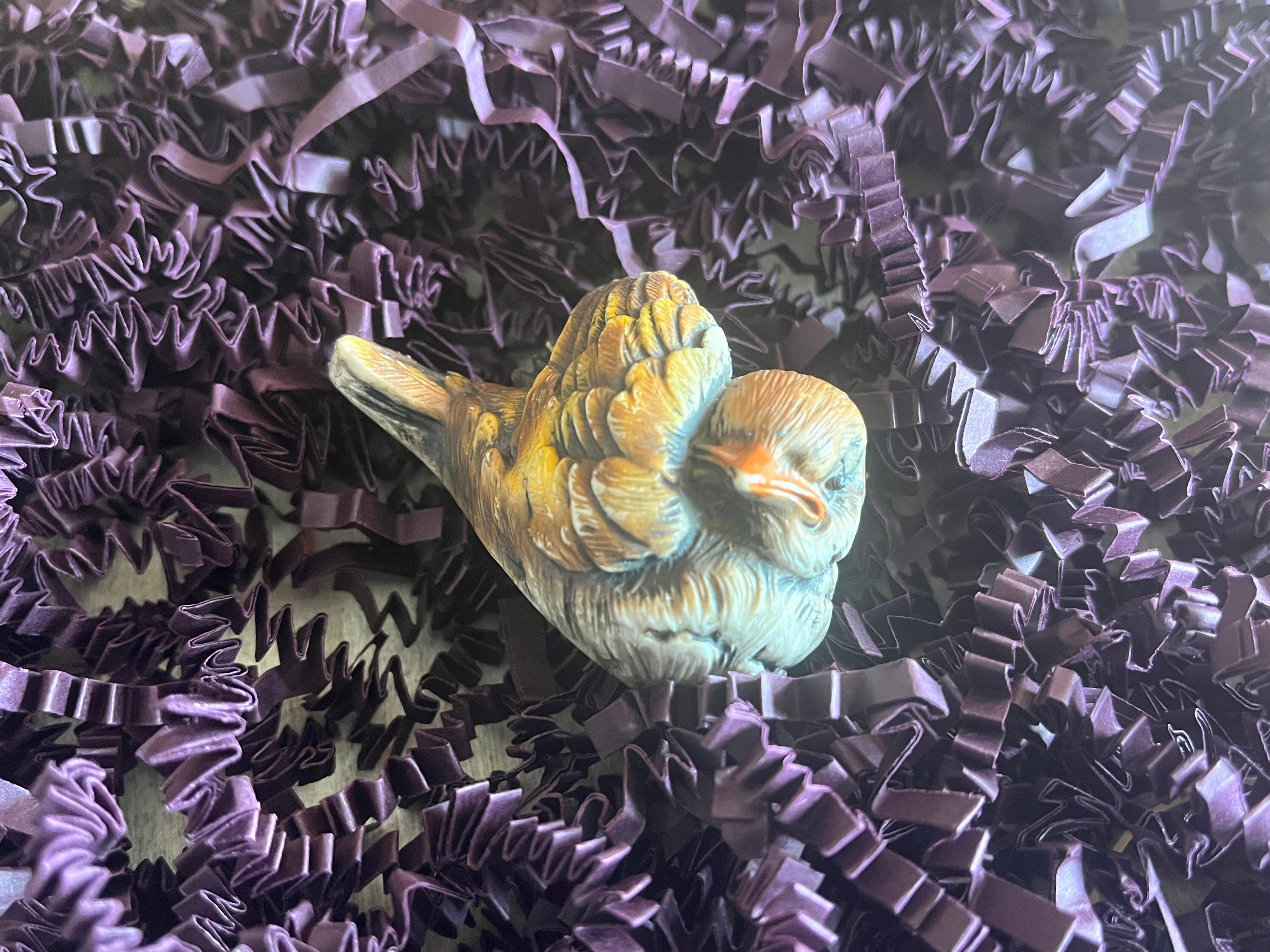 Vintage Hand Painted Sparrow - Etsy