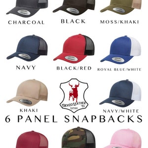 Hunting Fishing Patch Hat Custom Leather Patch Hats - Etsy