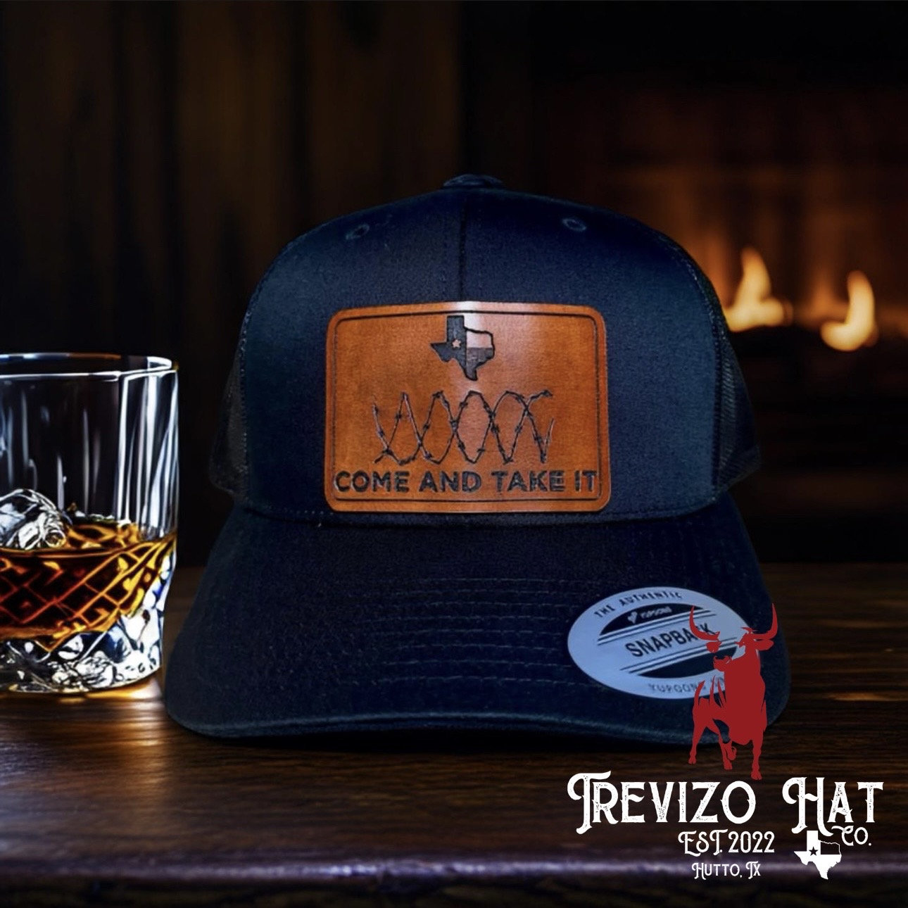Come and Take It, Texas Edition, Custom Leather Patch Hats - Etsy