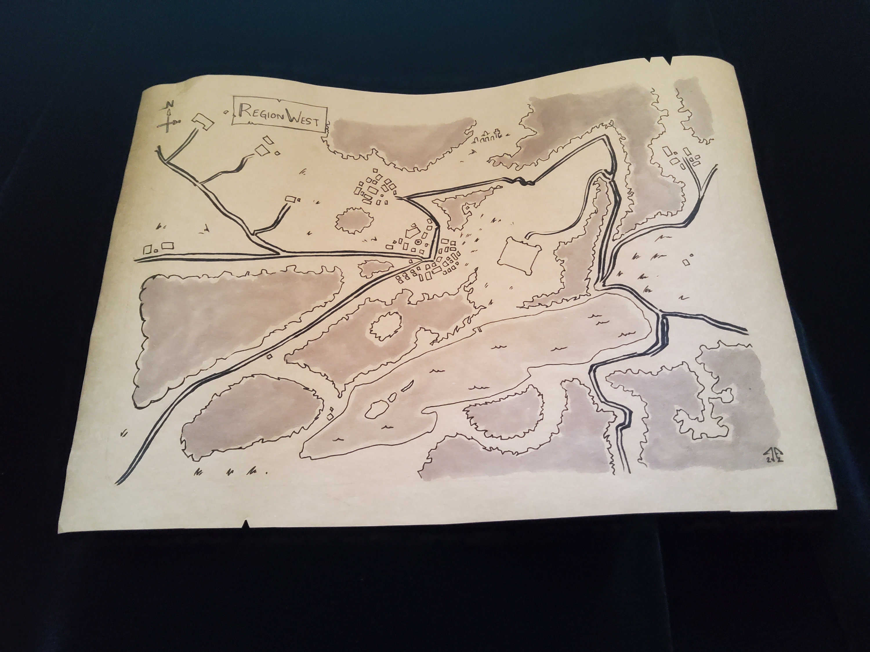 Unique RPG Campaign Map Regionwest - Etsy