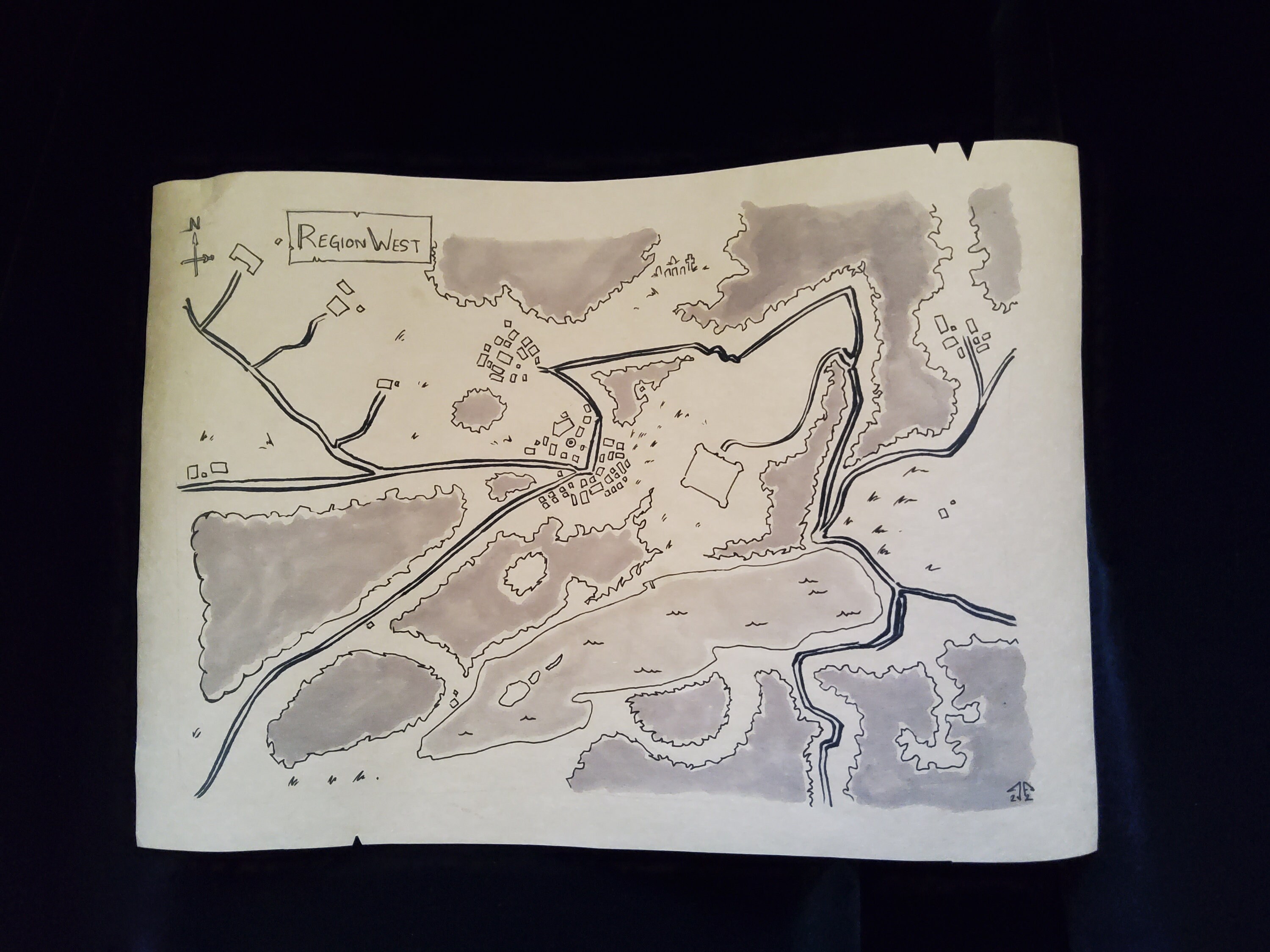 Unique RPG Campaign Map Regionwest - Etsy