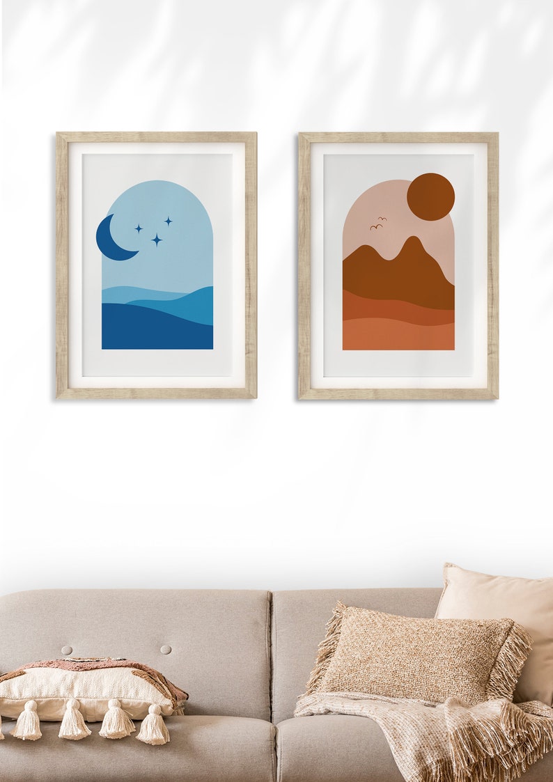 Boho Minimalist Printable Wall Art Poster, Minimal Poster, Instant ...