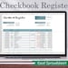 Digital Checkbook Register - MS Excel | Checkbook Template - Etsy