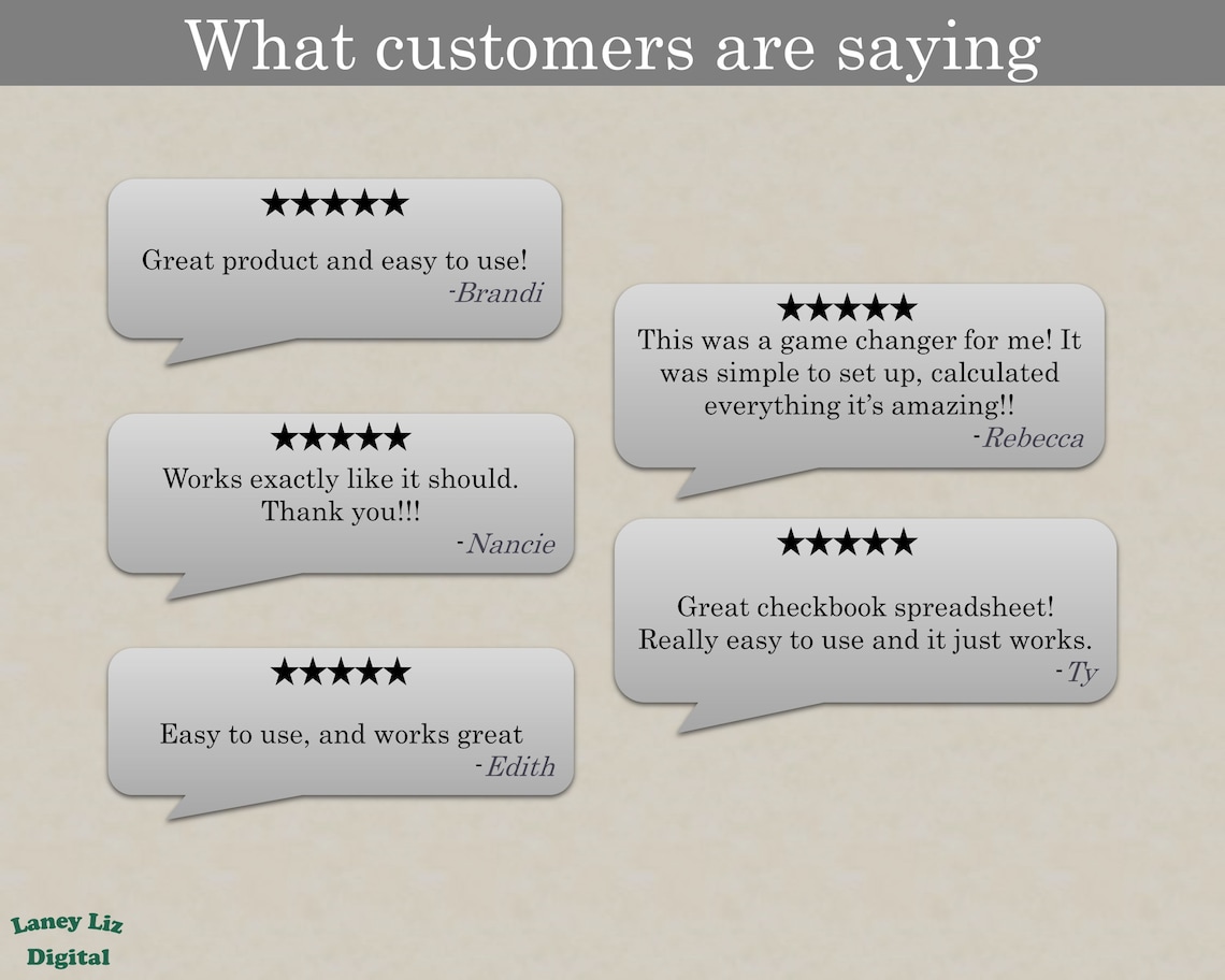 Digital Checkbook Register - MS Excel | Checkbook Template - Etsy