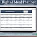 Digital Meal Planner Interactive Menu Plan Monthly Dinner Guide - Etsy