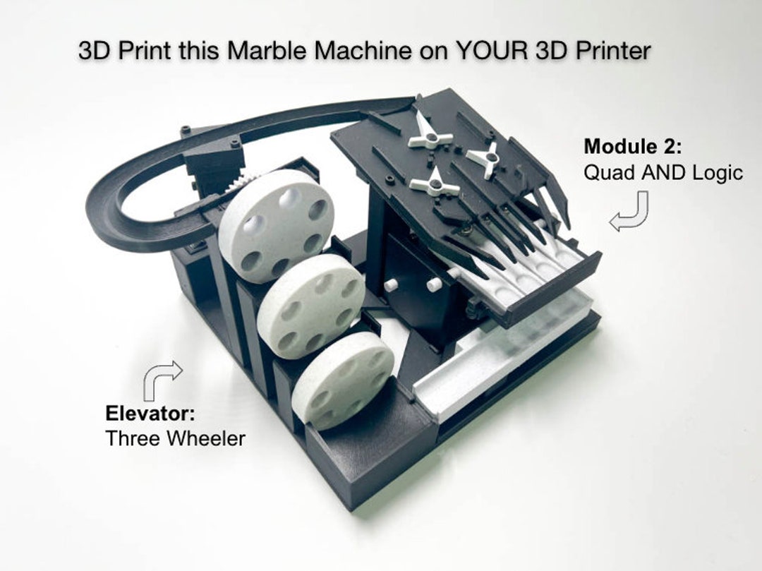 Marble Machine Kinetic Art - STL File for 3D Printing - Digital ...
