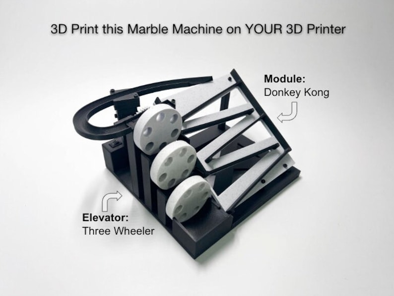 Marble Machine Kinetic Art - STL File for 3D Printing - Digital ...