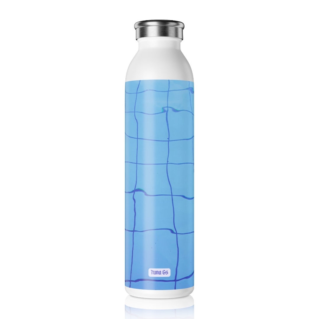 SWIMMING POOL Slim Water Bottle (20oz) - Etsy