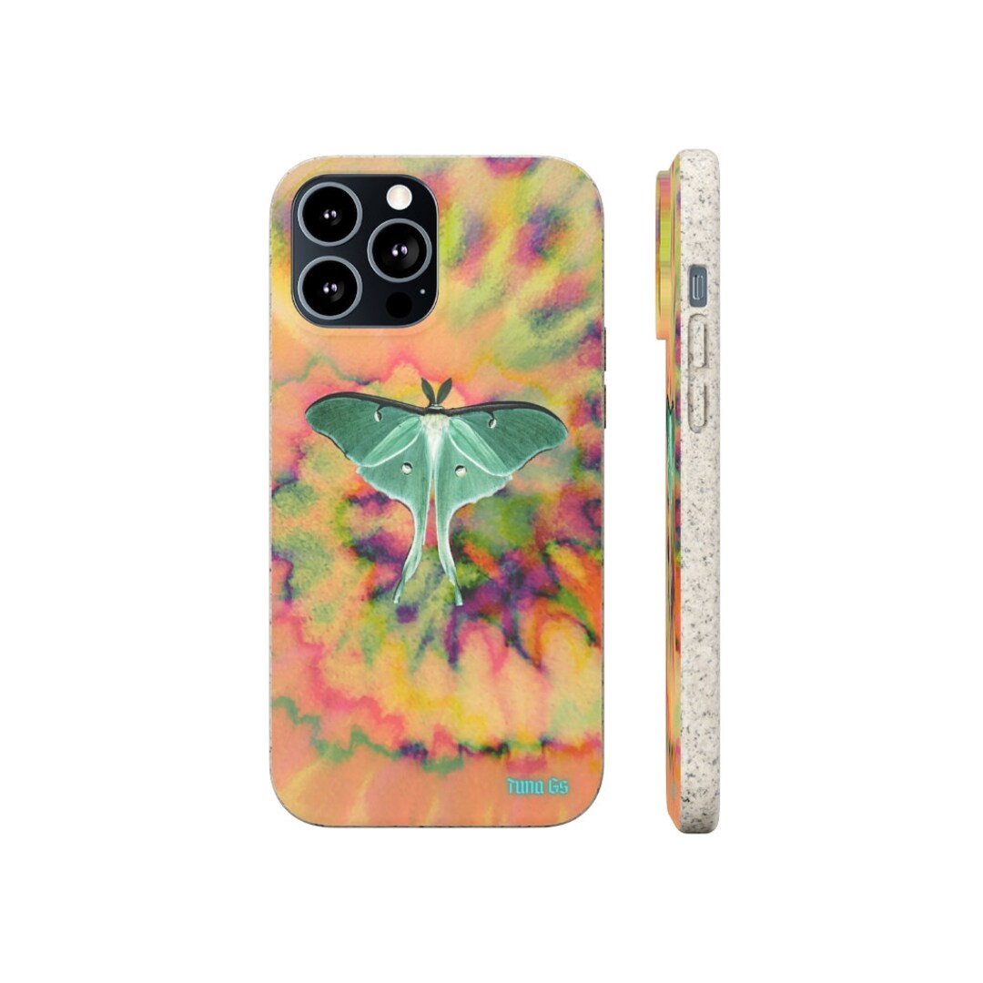 ORANGE MOON MOTH **biodegradable** iPhone Case - Etsy