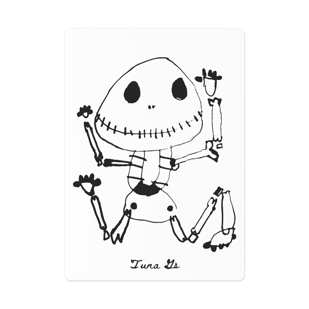 SKELETON DRAWING Playing Cards - Etsy
