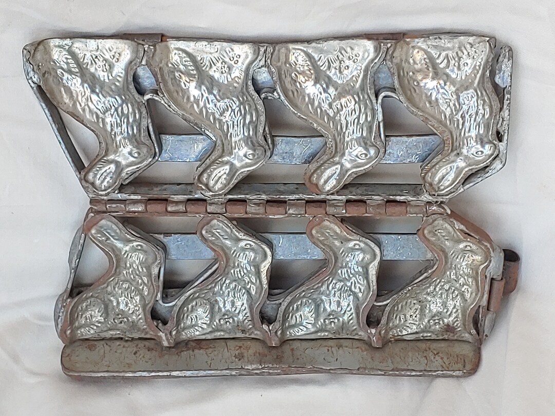 Antique Hinged Chocolate Bunny Mold. EASTER SPECIAL - Etsy
