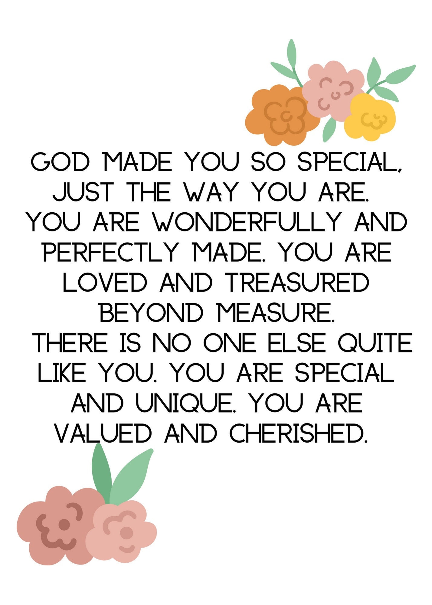 God Made You Special Sign for Kids Room - Affirmation Sign - Etsy