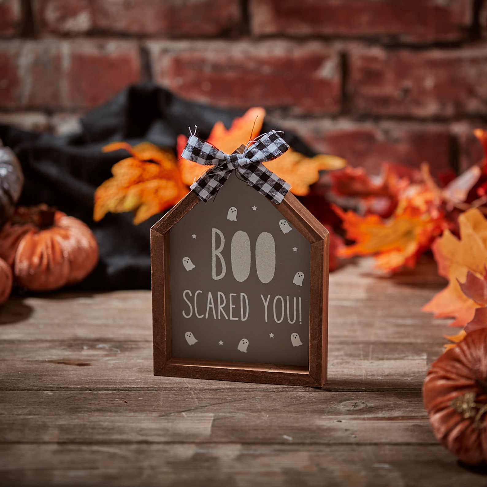 Wooden Framed Spooky House Plaques | Halloween Home Décor | Various ...