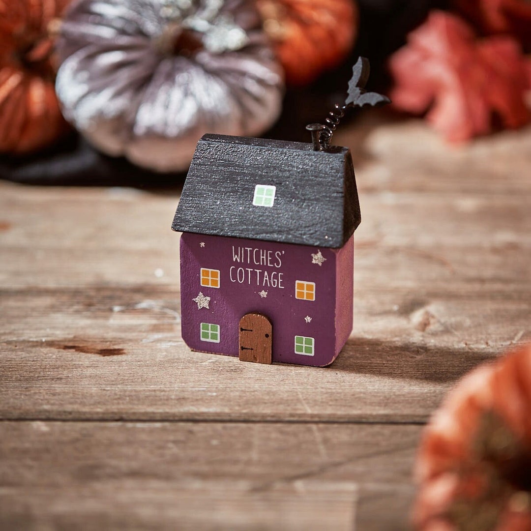 Witches' Cottage Wooden Block House - Etsy